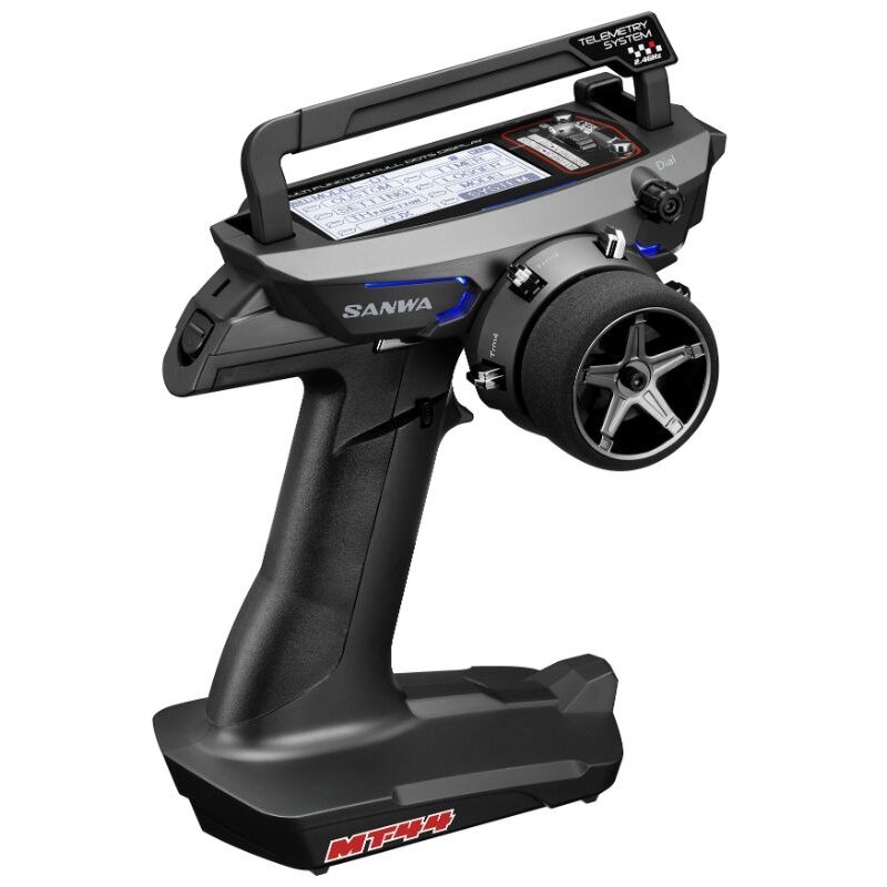 Sanwa MT-44 2.4GHz Fernsteuerung # PC RX-482 Empfänger mit LiPo Akku , 249,90