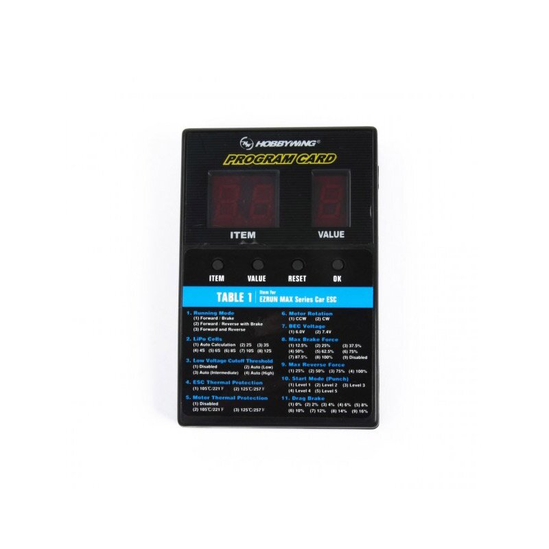 Hobbywing HW30501003 LED Programmierbox Xerun, FlyFun, Ezrun, Seaking