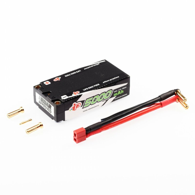 Intellect LiPo LiHV 5000mAh 2S High Power Graphene Shorty Pack 7.6V, 49 ...